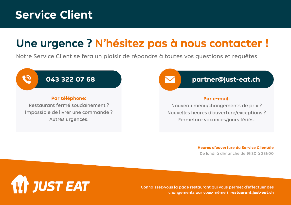 Infosticker | Just Eat